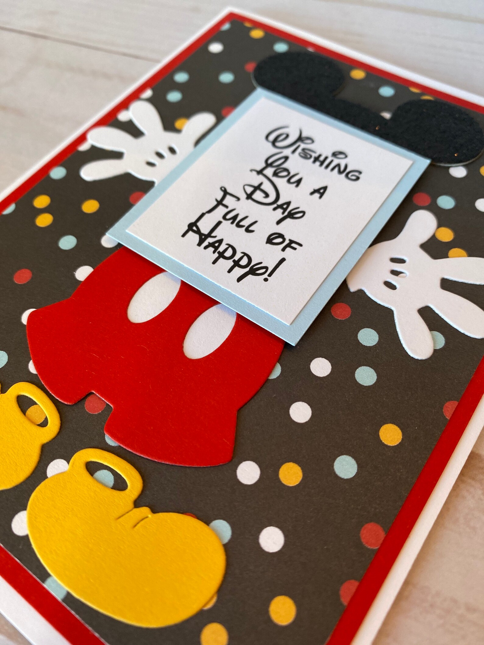 Handmade Disney Birthday Card Mickey Mouse Classic Mickey Mouse ...