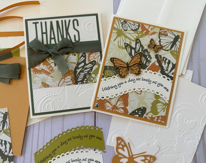 DIY All Occasion Card Making Kit 4ct- Butterflies - HELLO - THANKS ...