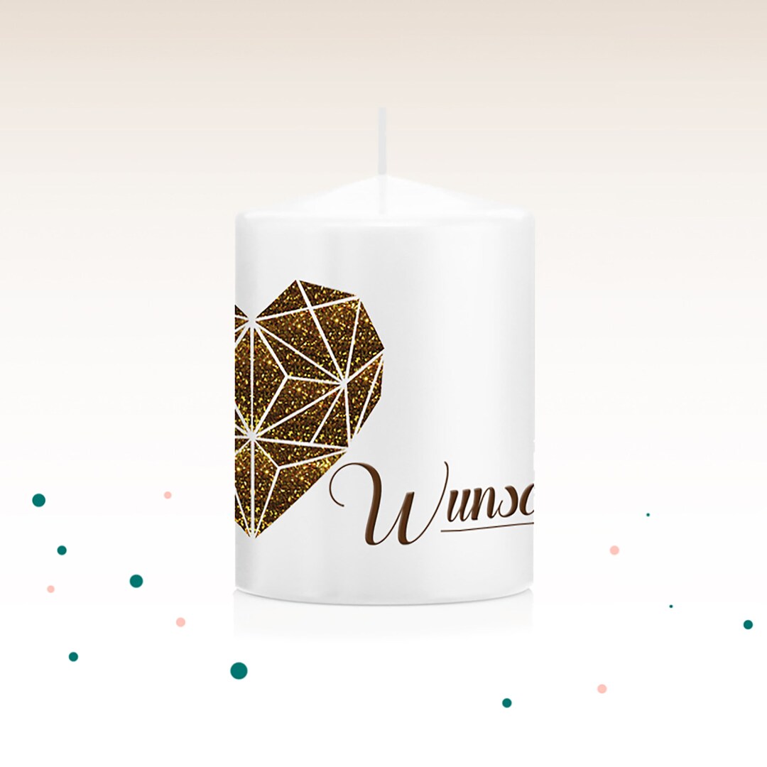Guest Gift Candle mira, Candle, Wedding, Baptism, Guest Gift With Name ...