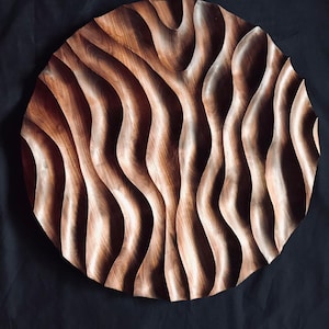 Relief Wall Art, Walnut Wall Art, Wood Wall Art, Large Wood Sculpture ...