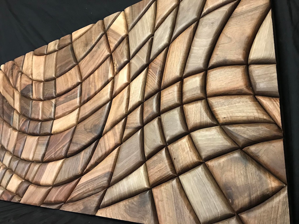 Wood Wall Art Large Size Wood Sculpture Custom Order Solid - Etsy