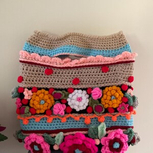 Large Straw Bag With Handmade Crochet Cover - Etsy