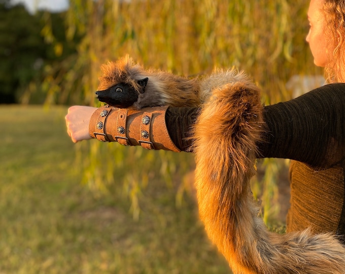 Pipe Fox Shoulder Pet Fantasy Creature Art Doll OOAK, Handmade, Ready ...