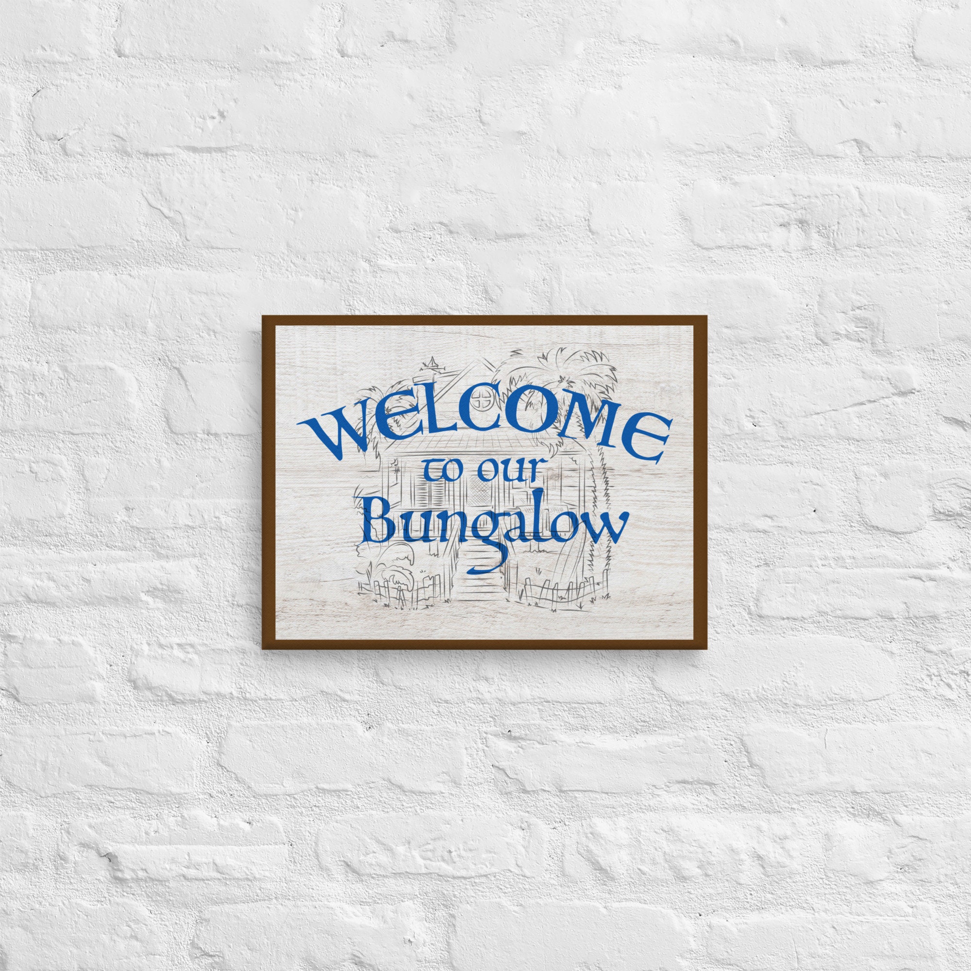 Welcome to Our Bungalow Sign, Beach House Sign - Etsy