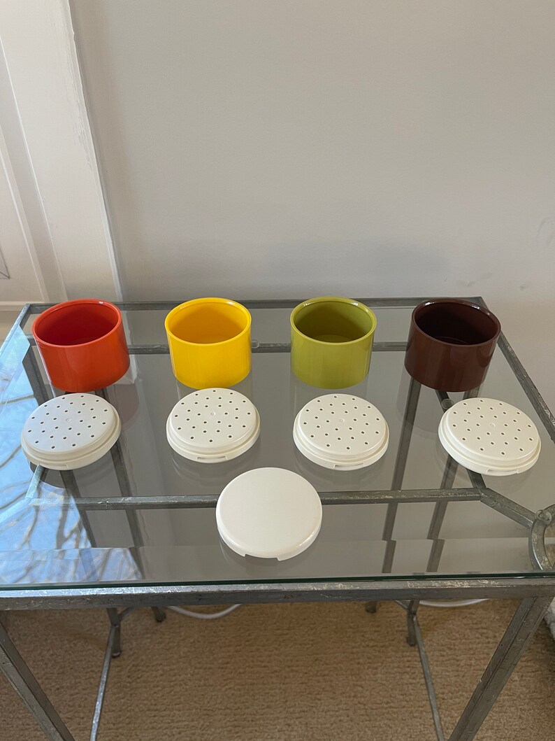 Vintage 1970s Harvest Stackable Spice Shakers | Etsy