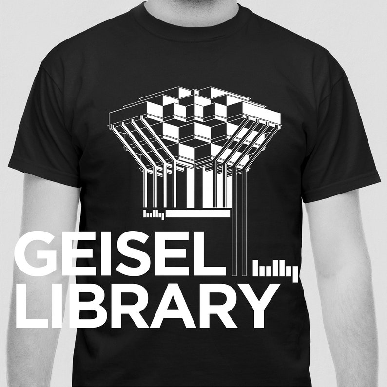 Mens Graphic T-shirt Featuring San Diego's Geisel Library. for the ...