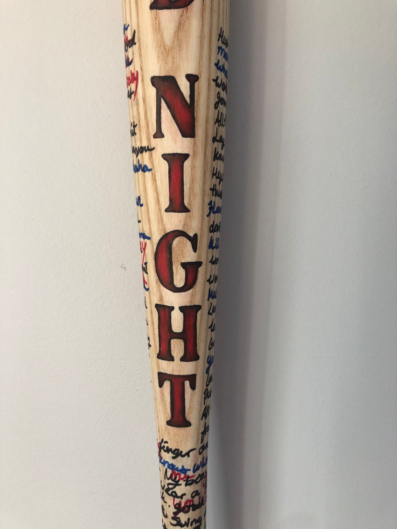 WOODEN Harley Quinn Bat Suicide Squad Replica - Etsy