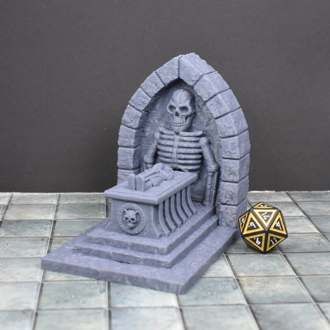 Dnd Terrain Skeleton Crypt Tomb is 3d Printed Terrain to Use as Dnd ...