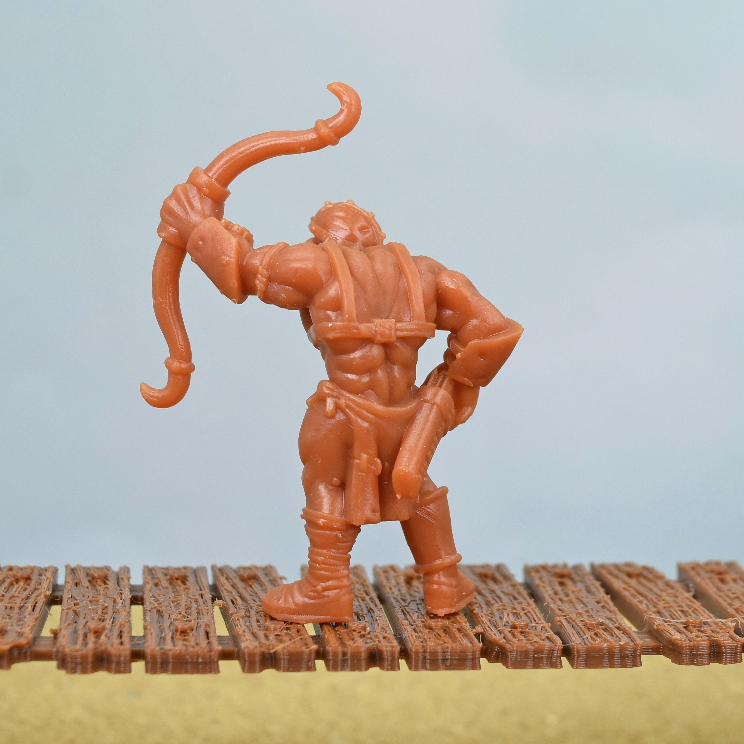 Miniature Toys Orc Rabble Archer F Unpainted Miniature 28mm 32mm 65mm D ...