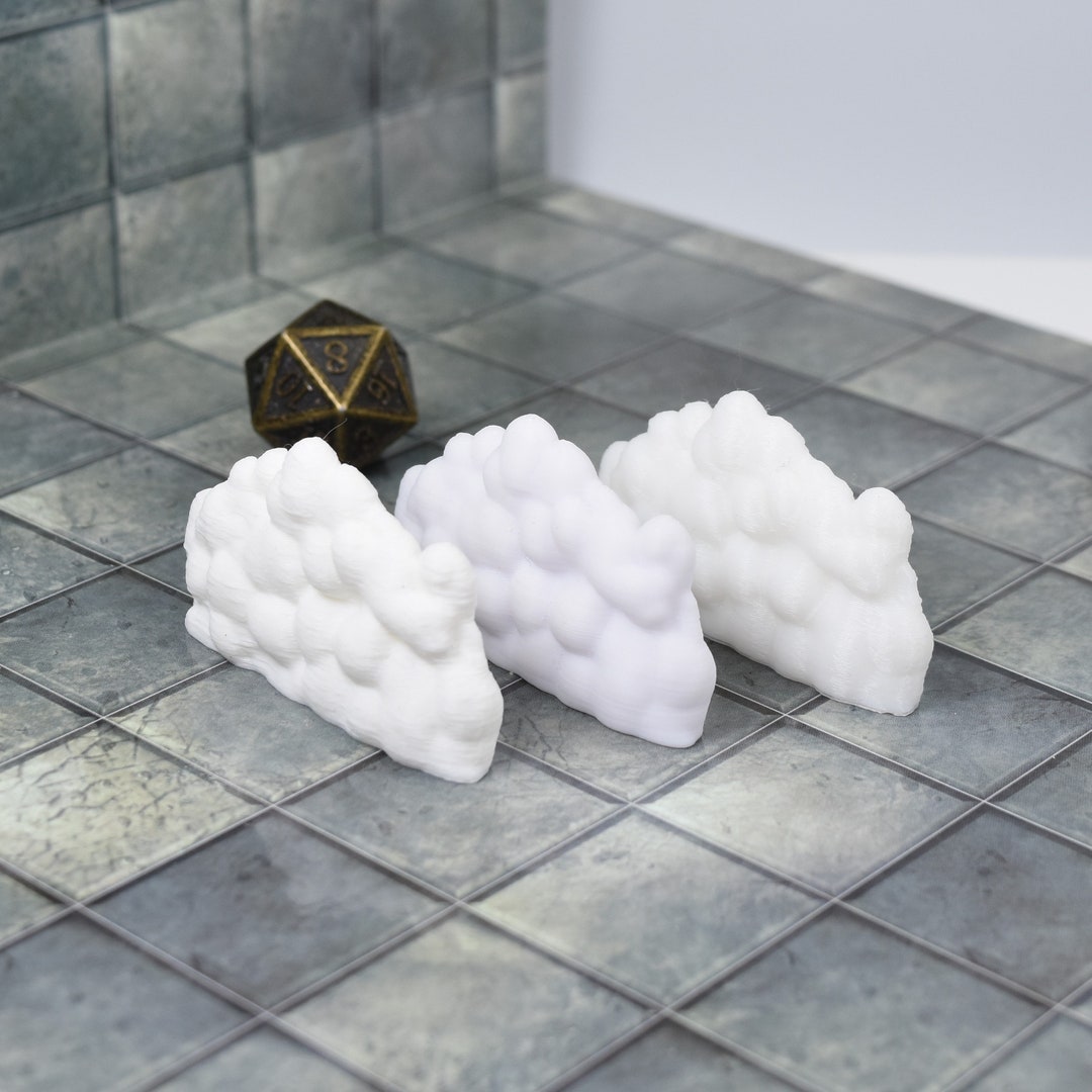 Dnd Miniatures Set of Dnd Terrain Miniature Clouds for Tabletop ...