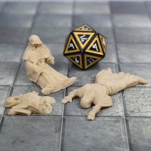 Dead Miniature Corpse Set Dnd Miniatures Set for Ttrpg Miniatures ...