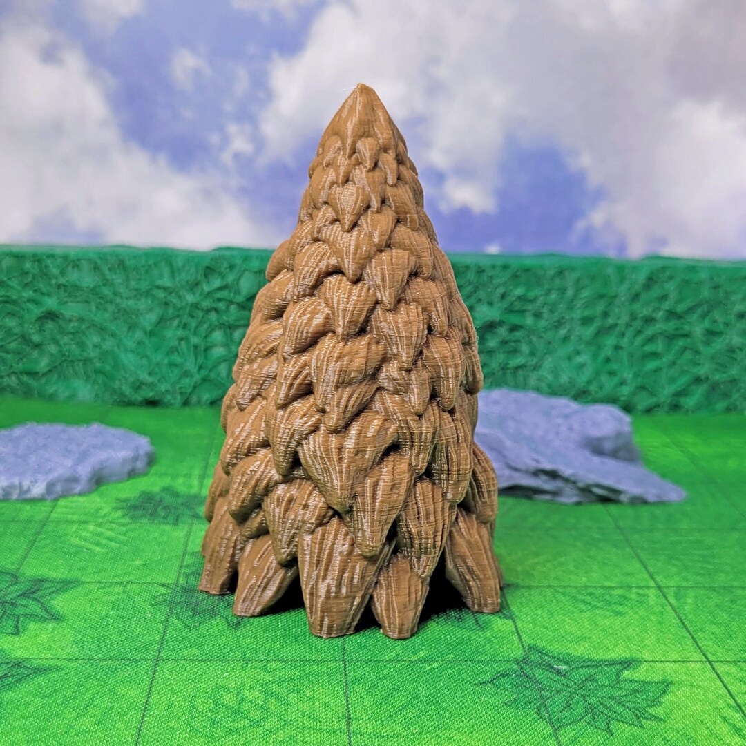 Dnd Terrain Spruce Tree 3d Printed Tabletop Terrain Pieces for Use as ...