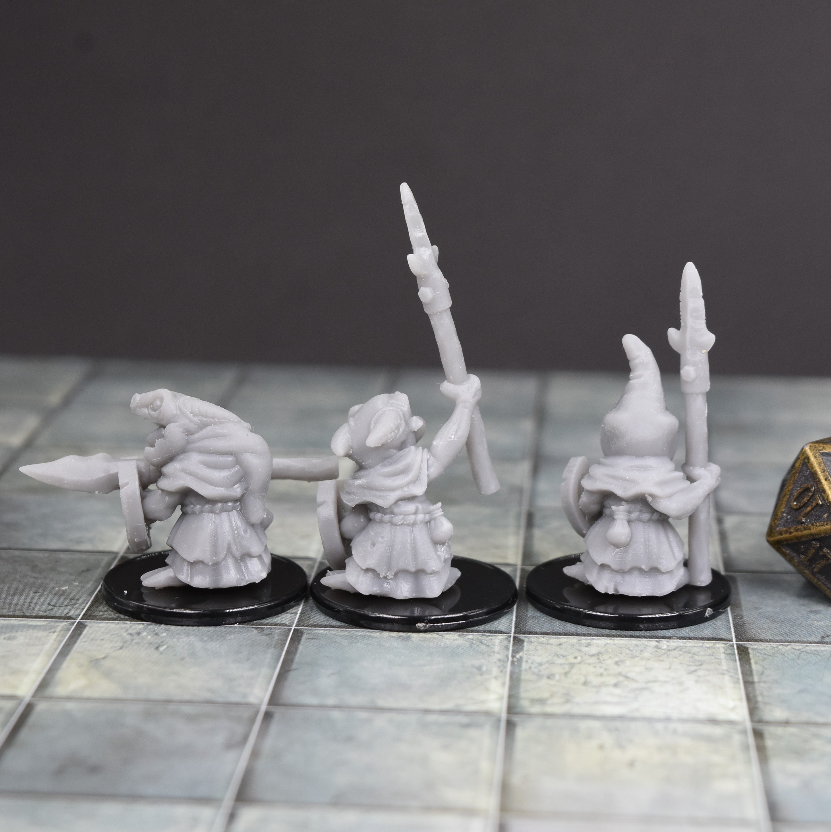Kobold Spearman Miniatures Set for TTRPG Miniature and Fantasy - Etsy