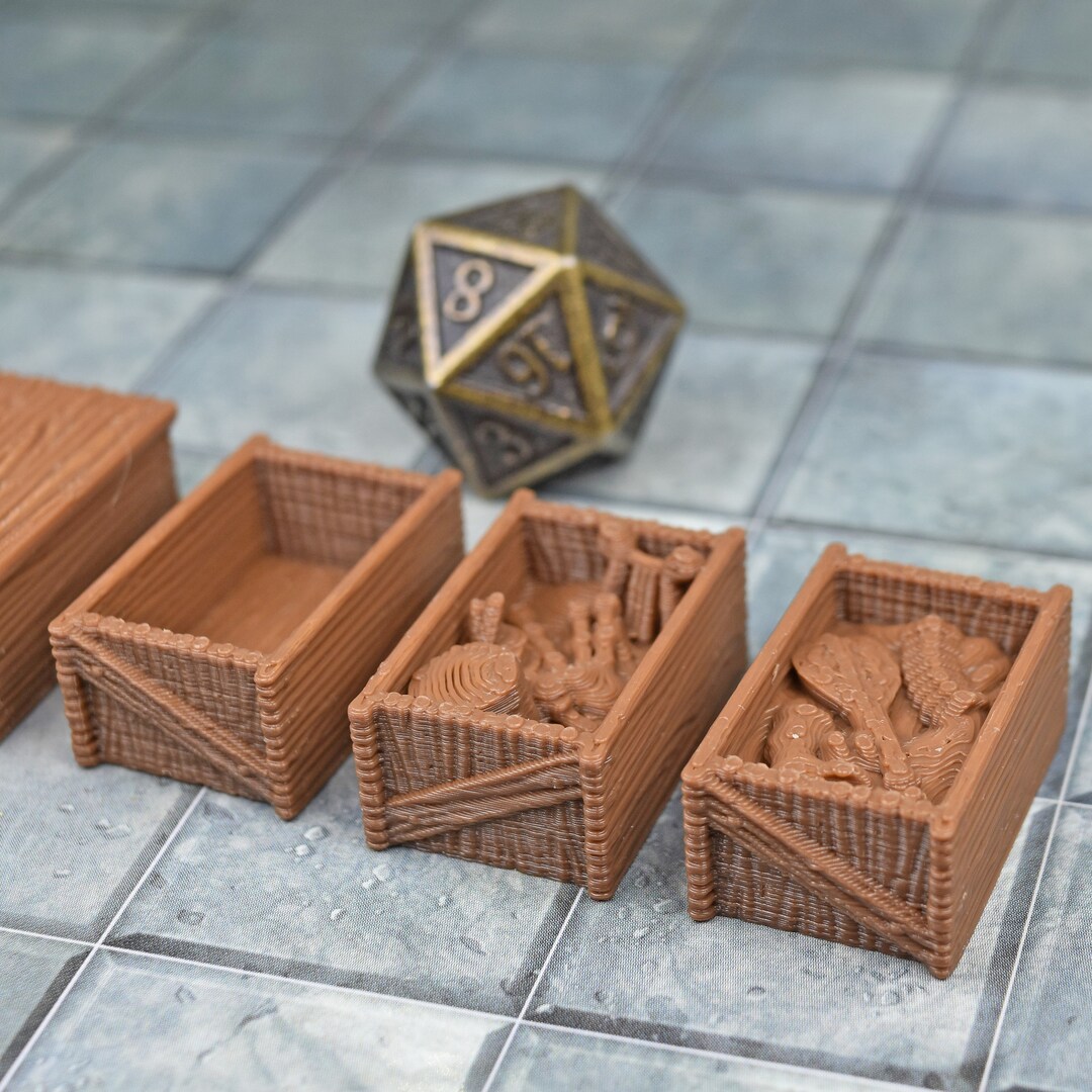 Dnd Terrain Traveling Bard Crates is 3d Printed Terrain to Use as Dnd ...