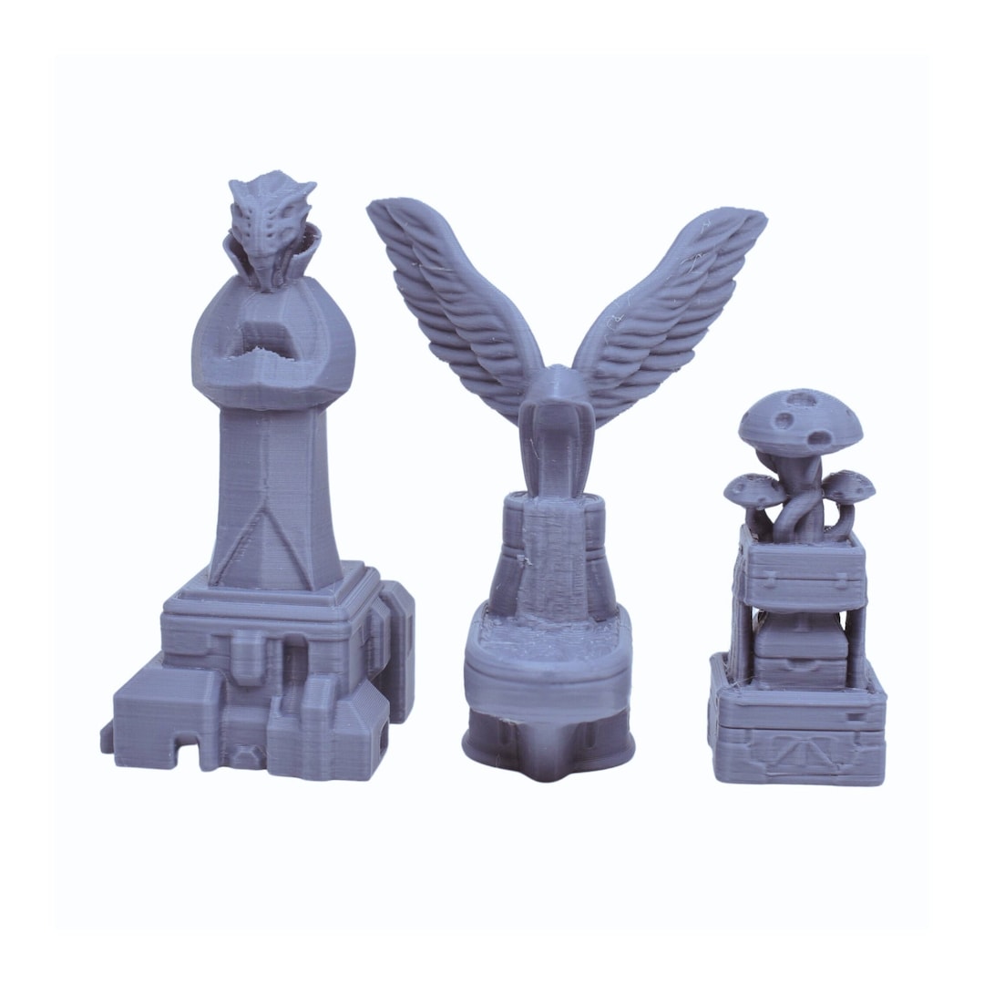 Scifi Terrain Scifi Fountain Statues to Use as 28mm Wargaming Terrain ...