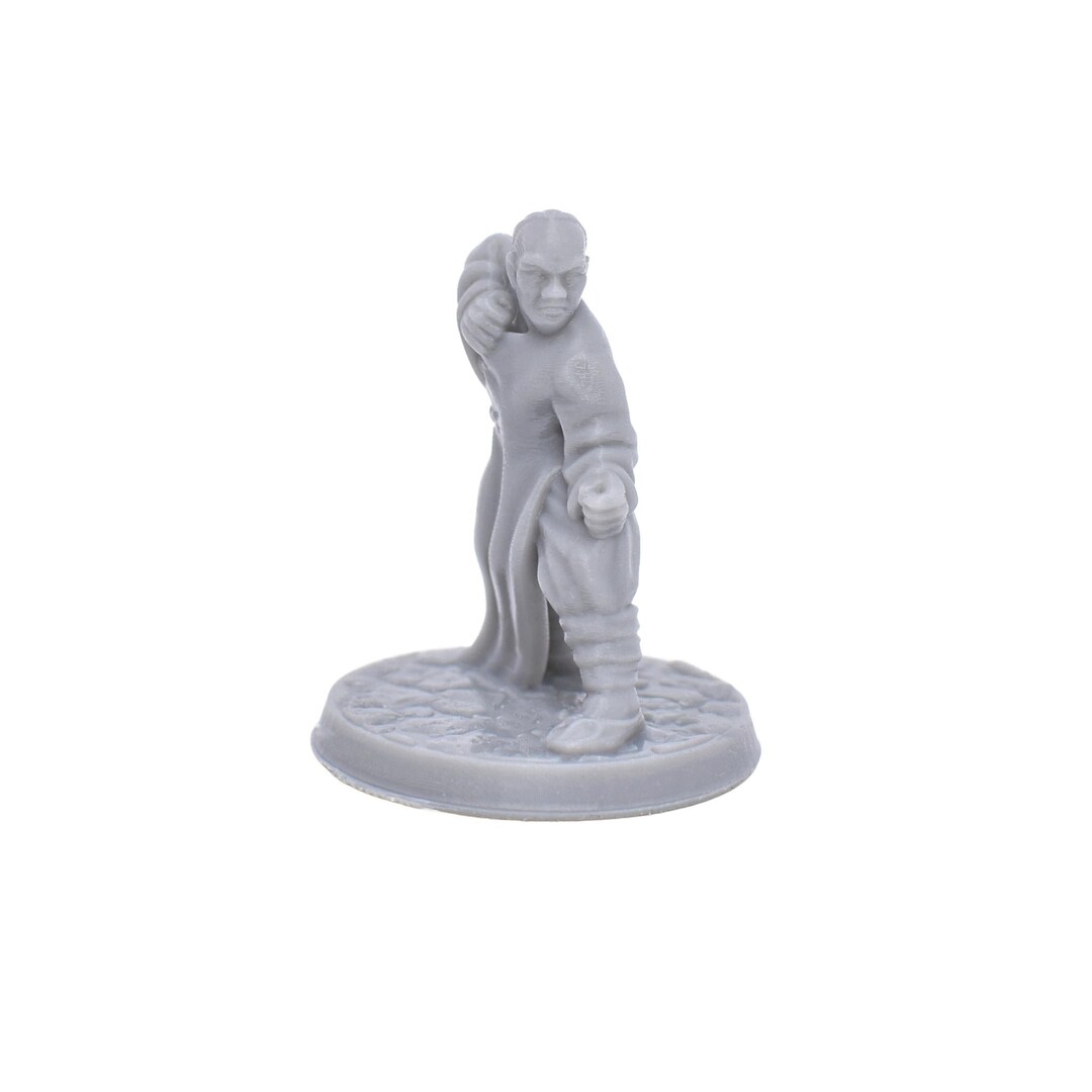 Dnd Miniature Monk Fighter Resin Dnd Unpainted Miniatures for Tabletop ...