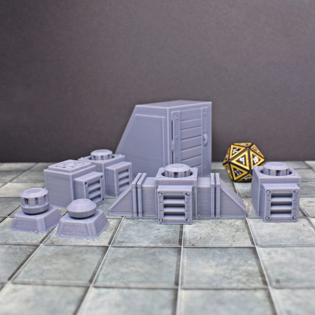 Cyberpunk Terrain Building Roof AC Unpainted Sci-fi Wasteland Dnd ...