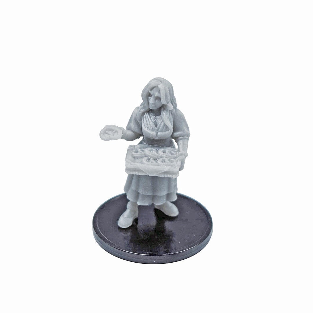 Dungeons and Dragons Pretzel Merchant Fantasy Miniature for TTRPG Other ...