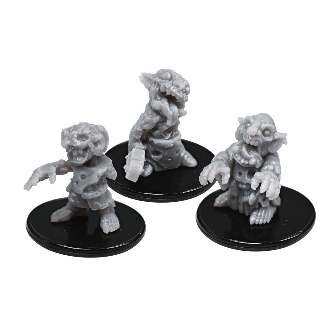 Dnd Zombie Miniatures Set of Goblin Zombies Halloween Horror Dnd ...