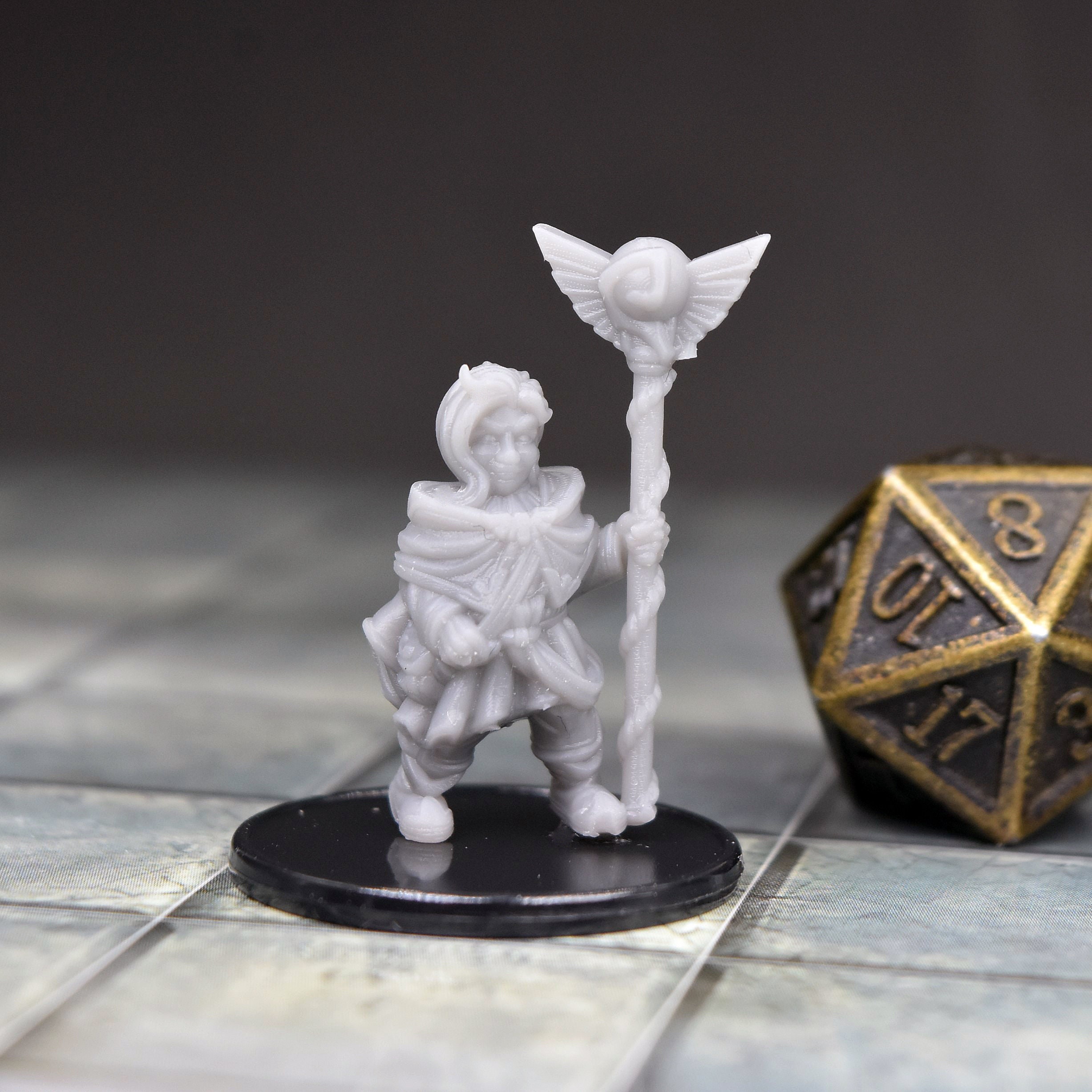 Gnome Cleric Miniature for Dungeons and Dragons Fantasy DND | Etsy