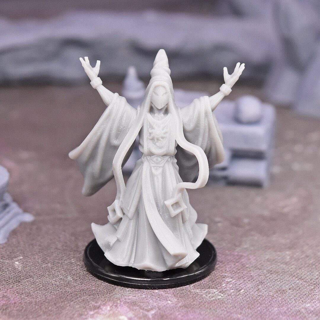 Dnd Figures Cultist Leader Unpainted Miniatures Dnd Piece for Tabletop ...