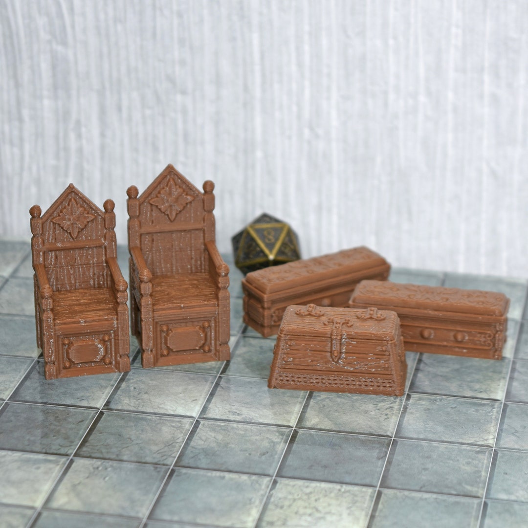 Dnd Terrain Throne Room Furniture is 3d Printed Terrain to Use as Dnd ...