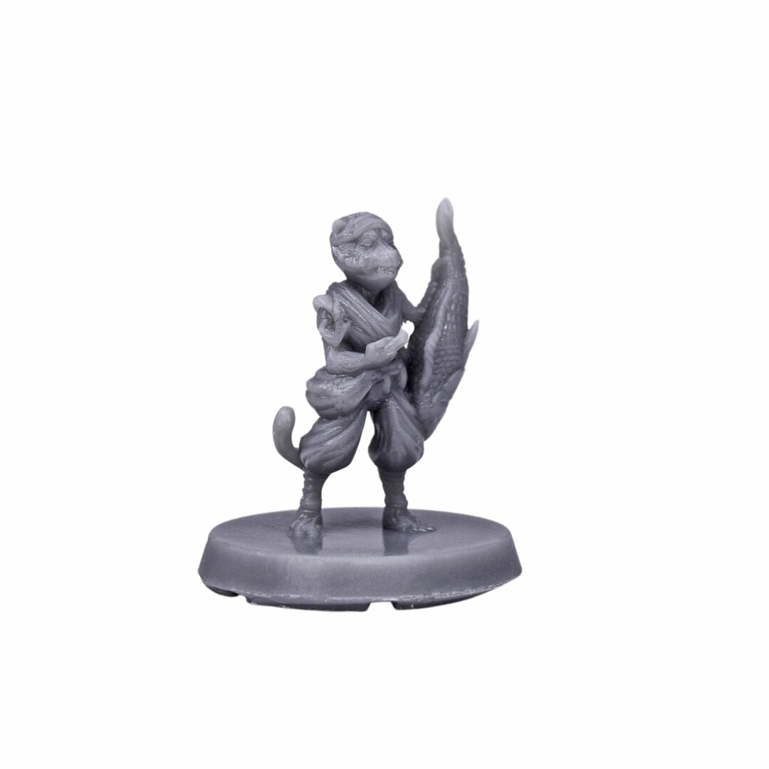 Catfolk Fisherman Resin Miniature for Tabletop Wargaming Fantasy ...