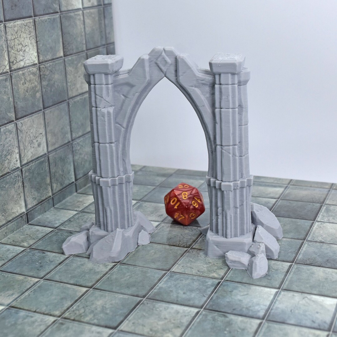 Dnd Terrain Archway Ruins 3d Printed Terrain to Use as Dnd Accessories ...