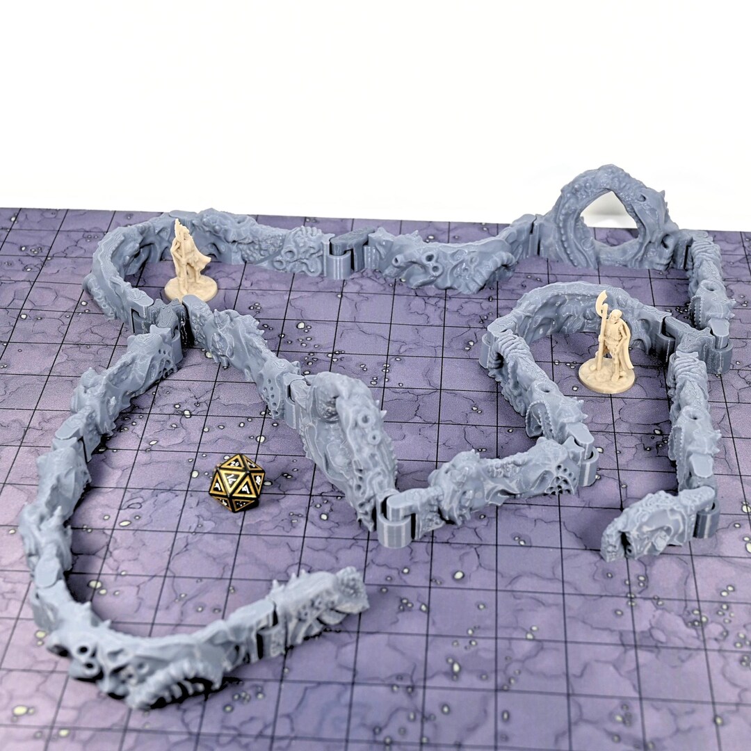 Unpainted Modular Dnd Terrain Set of Dungeonsticks Organic Hive for ...