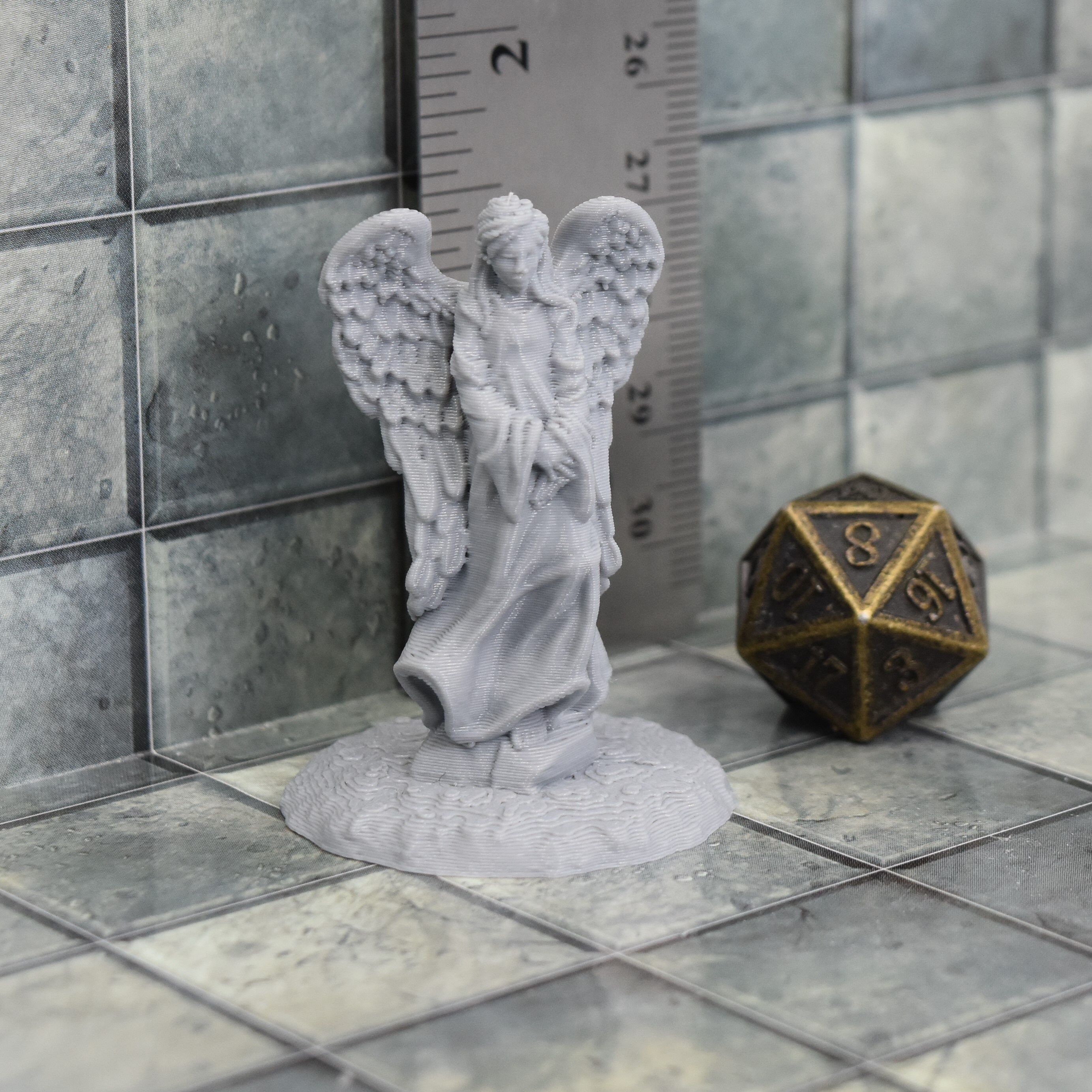 Angel Statue Miniature for Tabletop Miniature RPG Games Like | Etsy