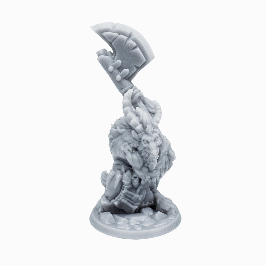 Dnd Figures Anthropomorphic Goatman With Axe Dnd Miniatures for ...