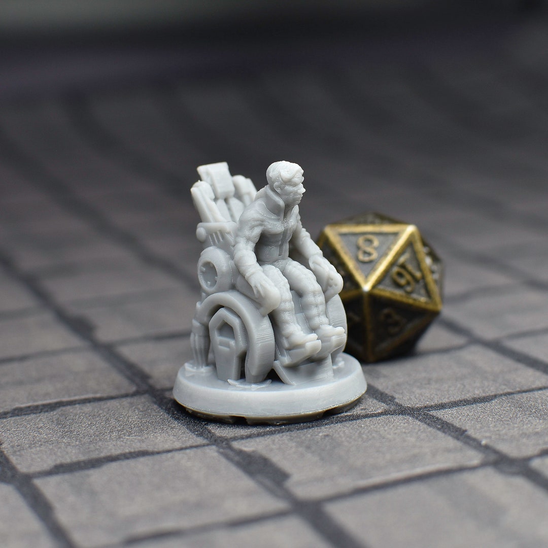 Cyberpunk Miniature Professor Rex Unpainted Sci-fi Wasteland Dnd ...