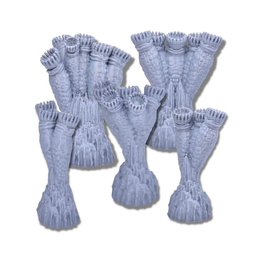 Scifi Terrain Alien Finger Plants to Use as 28mm Wargaming Terrain for ...