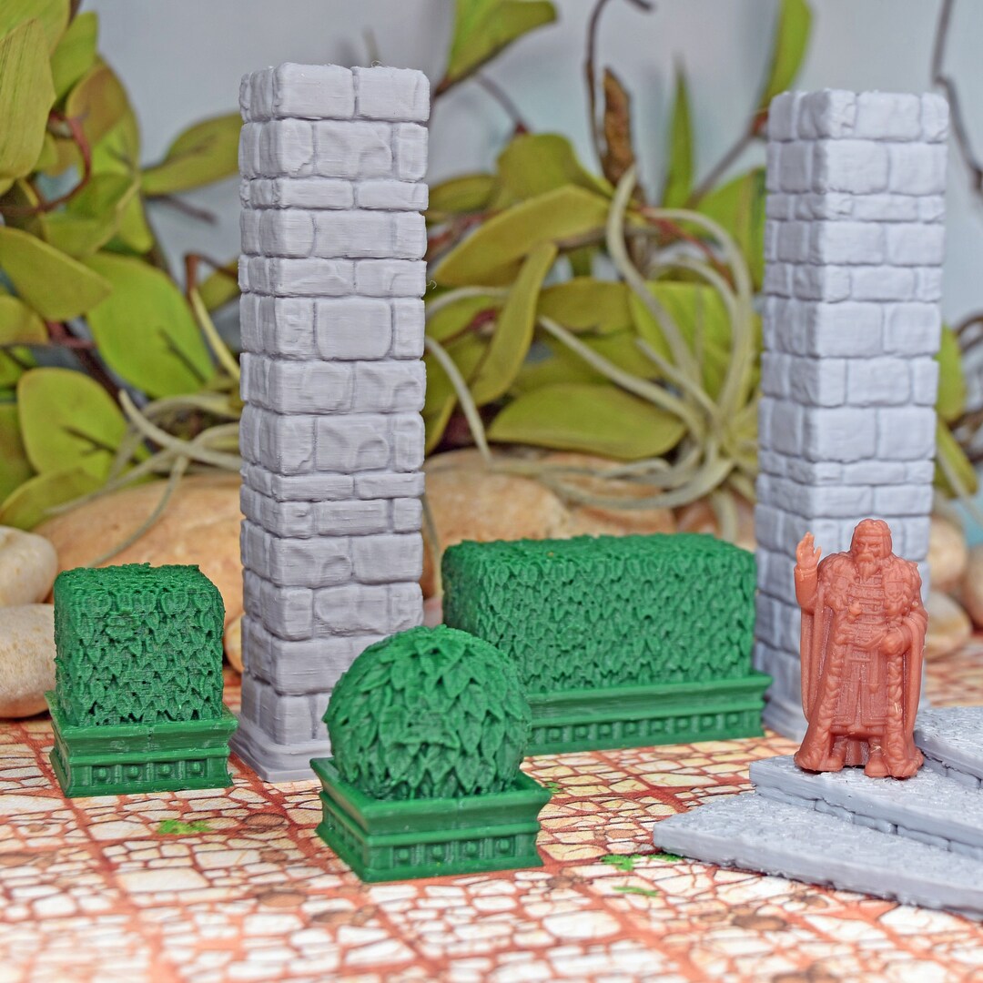 Dnd Terrain Miniature Hedges to Use as Dnd Accessories for Tabletop ...