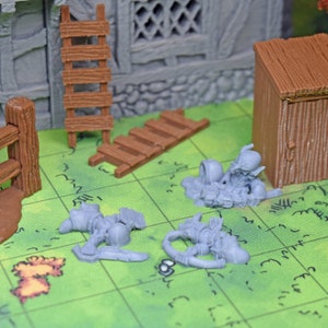 Dead Miniature Corpse Set Dnd Miniatures Set for Ttrpg Miniatures ...