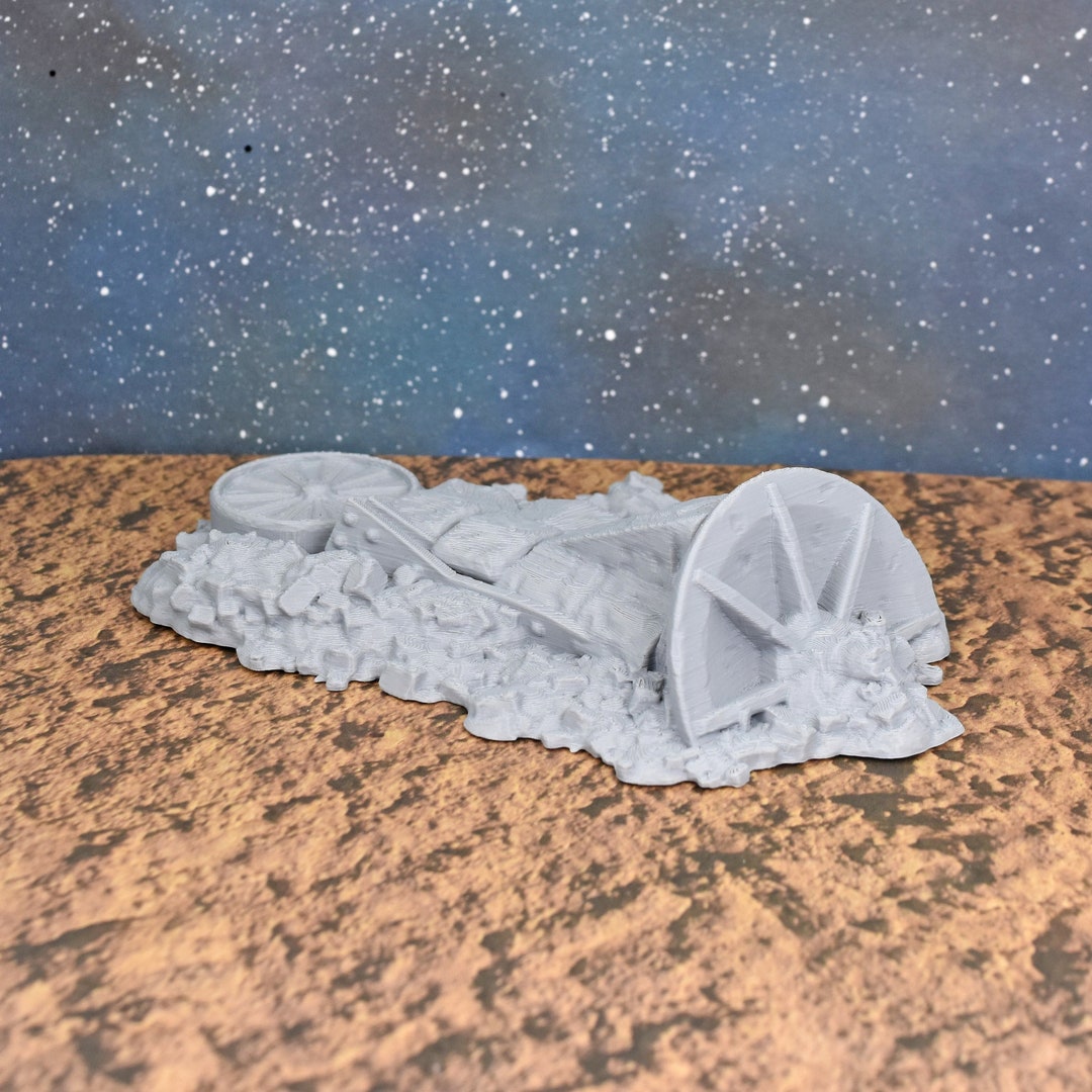 Scifi Terrain Crashed Radar Satellite to Use as 28mm Wargaming Terrain ...