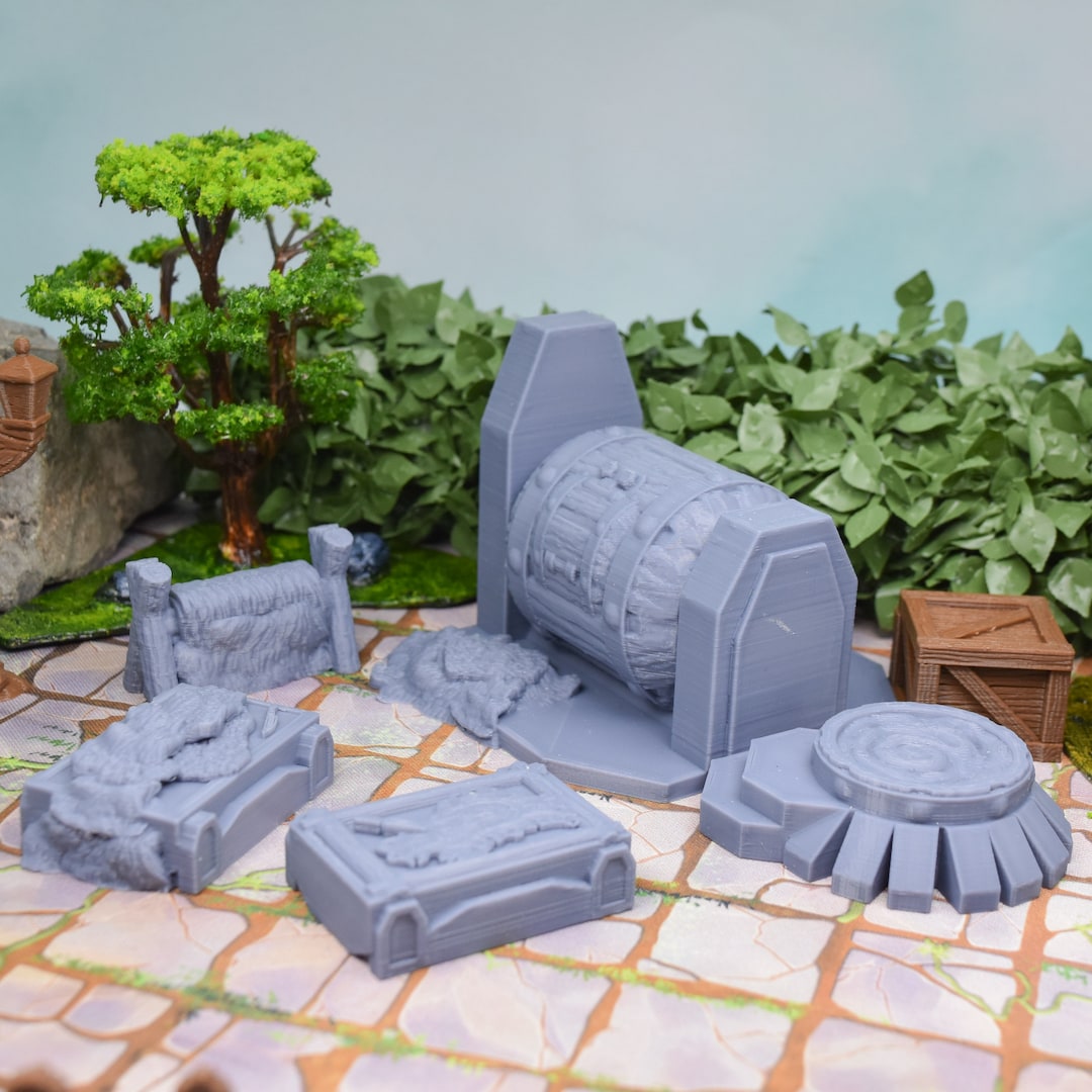 Dnd Terrain Tanner Set Miniature Wargaming Tabletop Terrain Pieces for ...