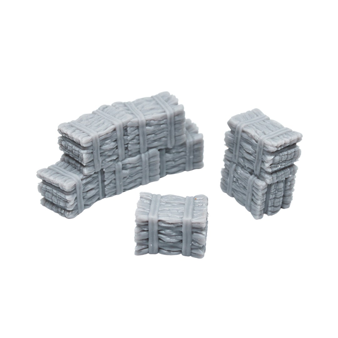 Hay Bales Miniature Set for Miniature Wargames, Pathfinder or D&D ...