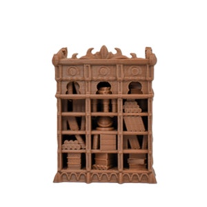 Dnd Miniature Furniture Steampunk Bookcase for Tabletop Wargaming ...