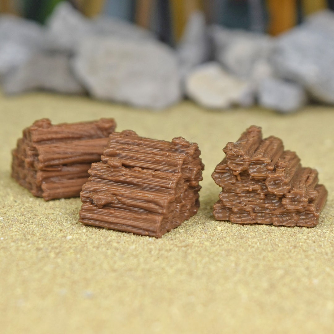 Dnd Terrain Fire Wood Pile Scatter is 3d Printed Terrain to Use as Dnd ...