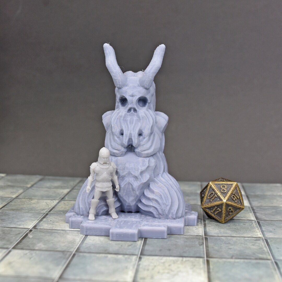 Dnd Miniature Demonic Idol Statue Wargaming Tabletop Terrain Piece for ...
