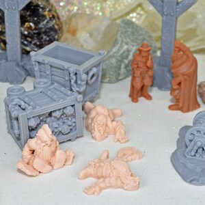 Dead Miniature Corpse Set Dnd Miniatures Set for Ttrpg Miniatures ...