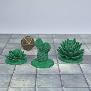 28mm Terrain Miniature Agave Cactus Plants Dnd Terrain Pieces for 28mm ...