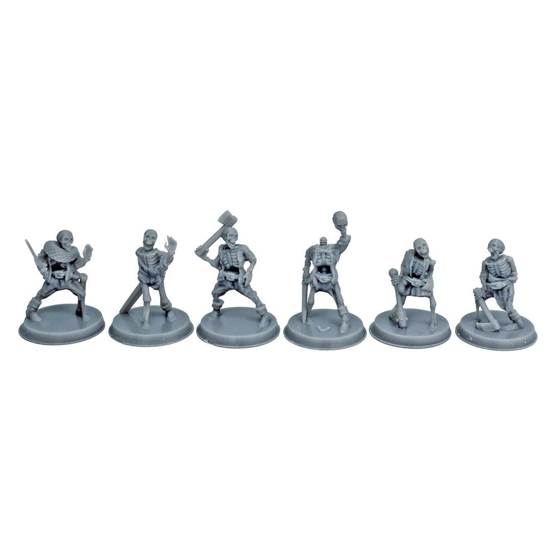 Dnd Undead Skeleton Miniature Set of Unpainted Miniatures for Dnd ...