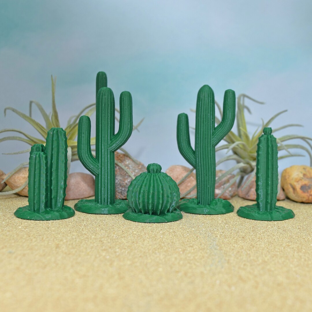 Dnd Miniature Cactus Plants 3d Printed Terrain to Use as Dnd ...