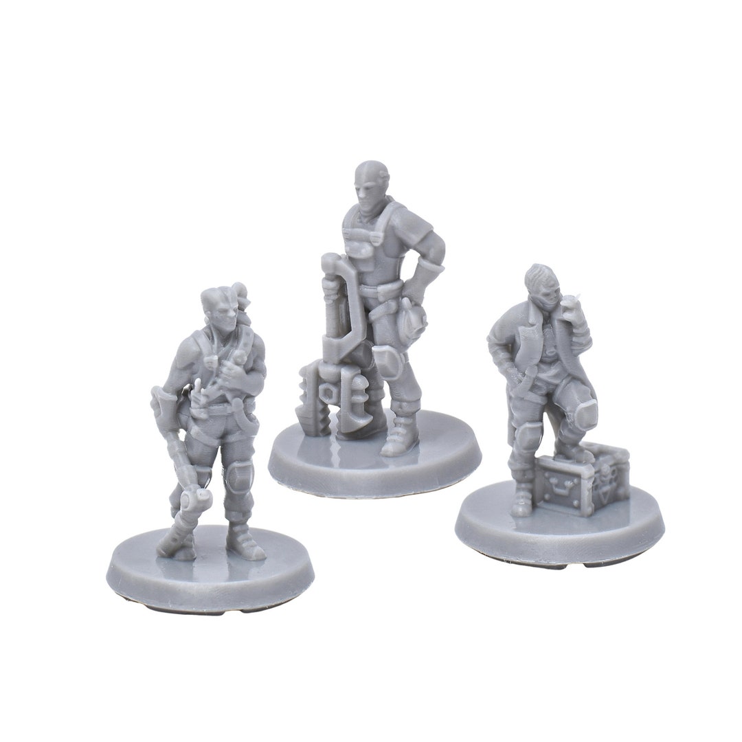 Dock Workers Resin Sci-fi Miniatures for D&D, Star Wars, Pathfinder ...