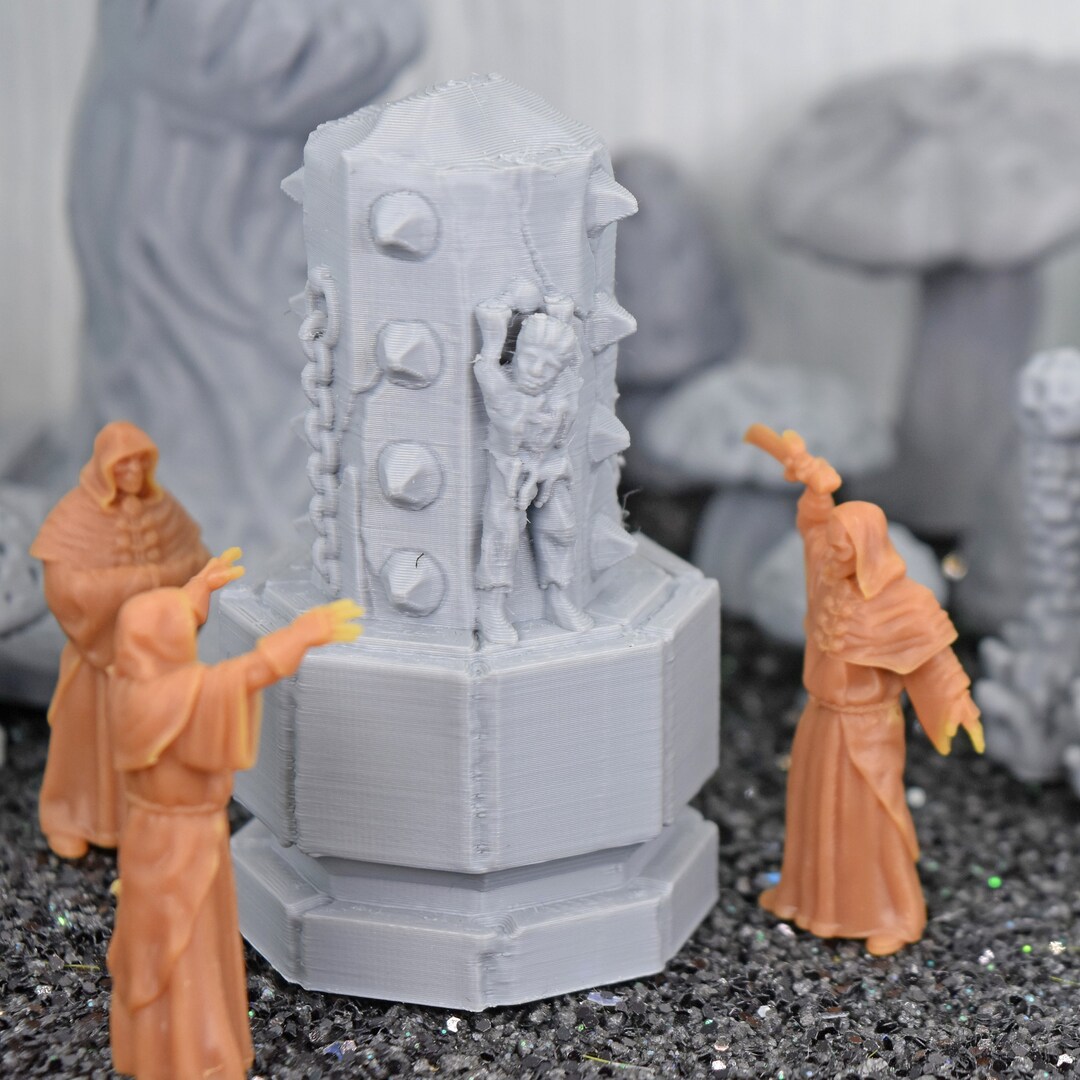 Dnd Terrain Sacrifice Pillar Scatter Terrain Pieces for 28mm Fantasy ...