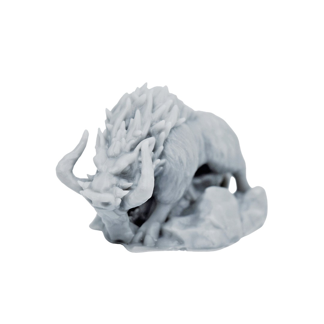 Dnd Figures Dire Boar Miniature Unpainted Miniatures for Tabletop ...