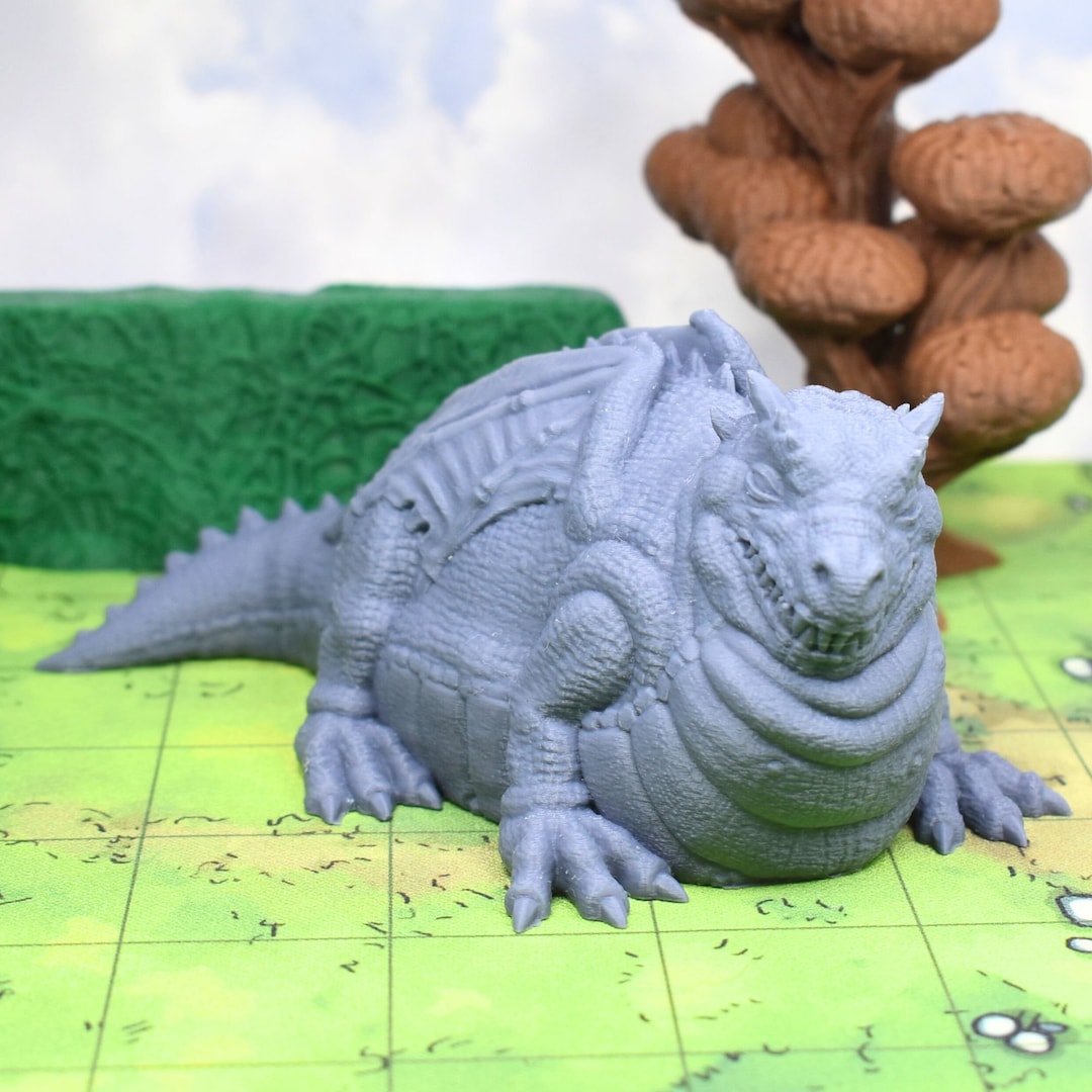 Dungeons and Dragons Chonky Dragon for Tabletop Role Playing, Wargaming ...
