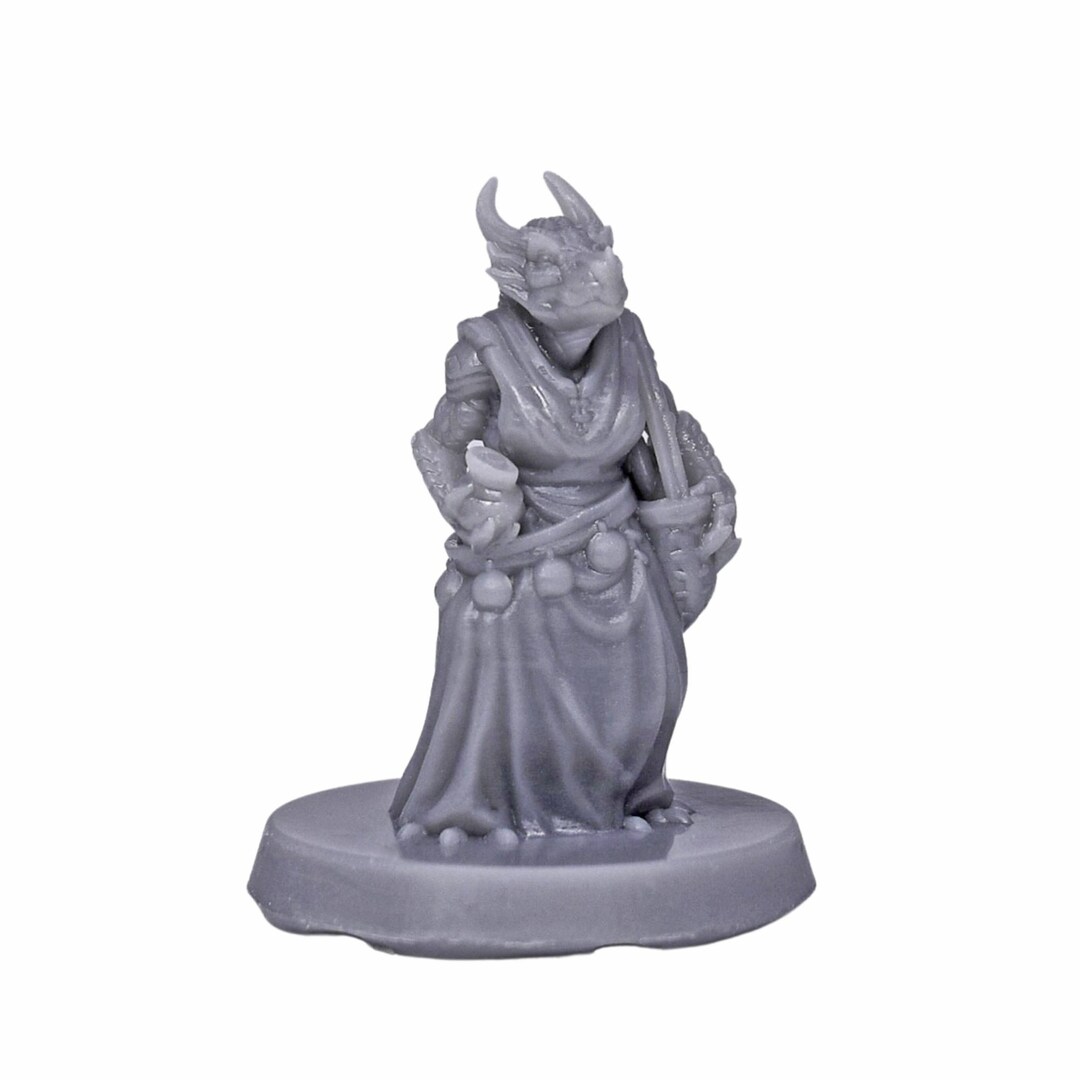 Dragonkin Shopper Resin Miniature for Tabletop Wargaming Fantasy ...